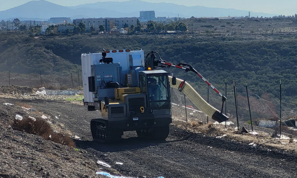 Debris Collection | Rubber Tracked Crawler Carriers | Terramac