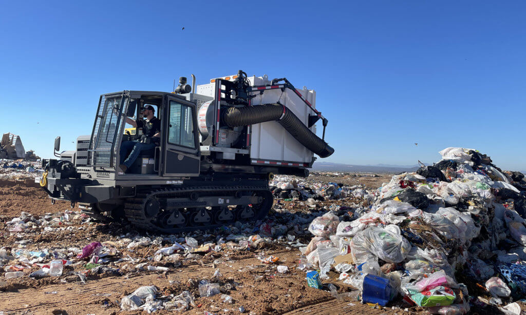 Debris Collection | Rubber Tracked Crawler Carriers | Terramac